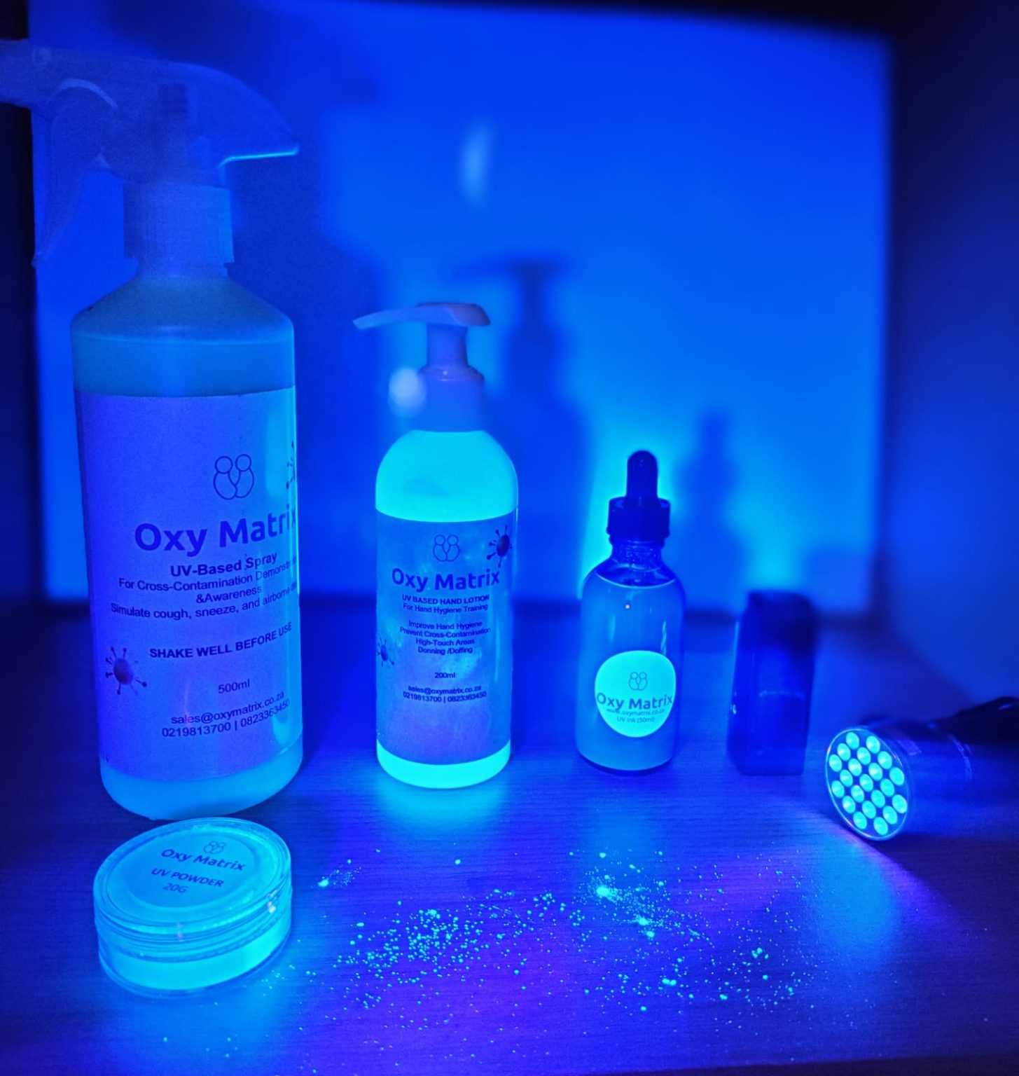 UV Based Hand Hygiene & Cross Contamination Training Kit – Oxy Matrix